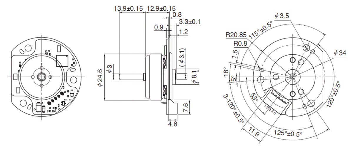 Compact Outer Rotor BLDC Motors - Minebea | Mouser