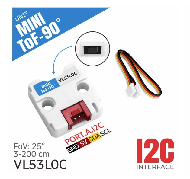 Unit Mini ToF-90° - M5Stack | Mouser